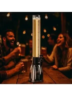 Dining | Beer Tower Drink Dispenser 26l 88oz W Ice Tube Tap Party Bar ...